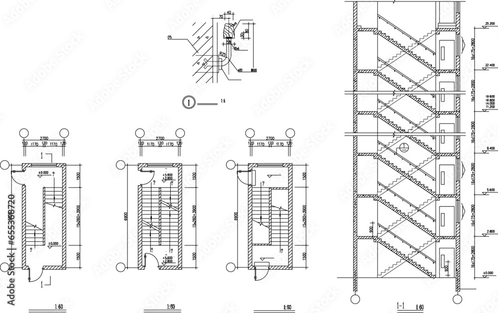Vector sketch illustration of the architectural design of an emergency ...