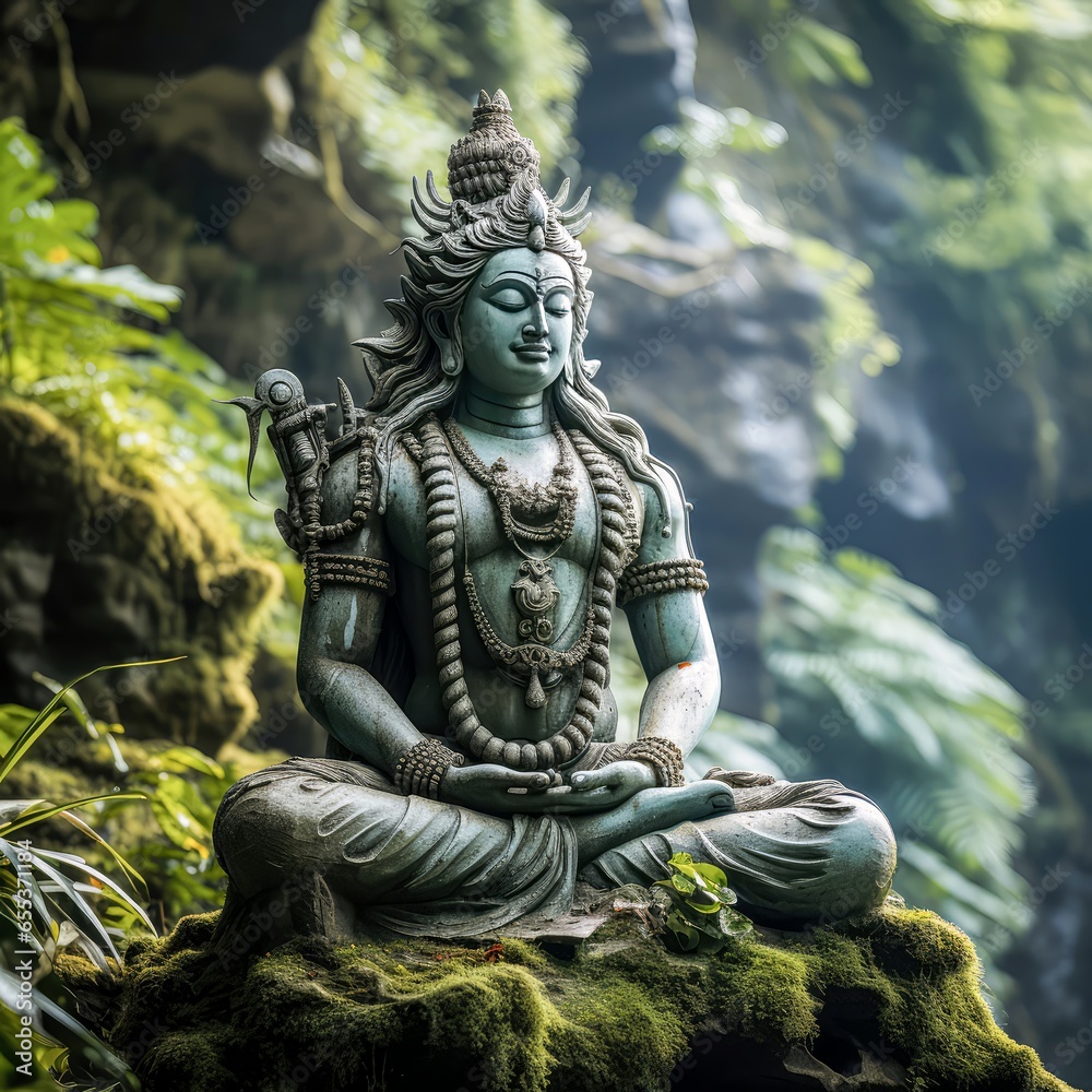 Ancient Indian Statue of Lord Shiva, a Beautiful Example of Hindu ...