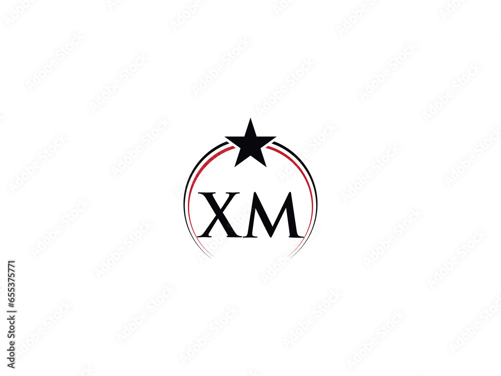 Alphabet Xm Logo Icon, Monogram Xm mx Business Png Logo Star Stock ...