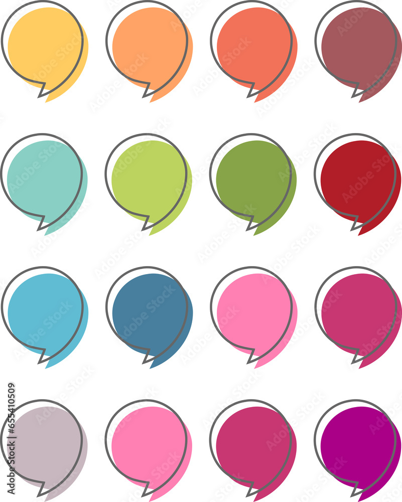 dialogue bubble icon, on a transparent background, PNG format Stock ...