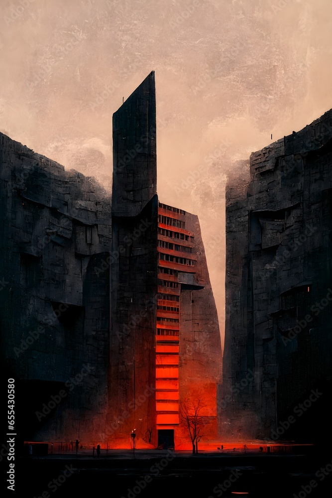 brutalist architecture4 monolith gateway to hell3 triangle shaped ...