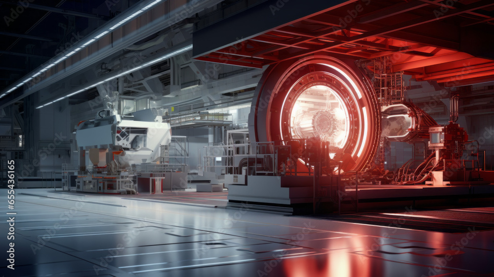 A state-of-the-art aerospace materials research lab, developing ...