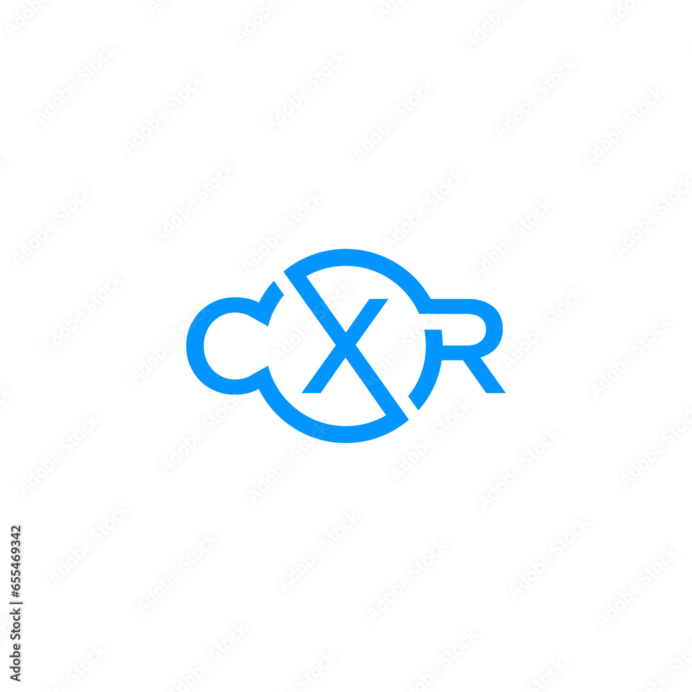 letter cxr logo design Stock Vector | Adobe Stock