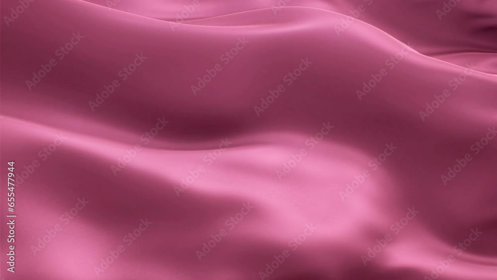 Silk Flag Animation of Pacific Pink color background video waving in ...