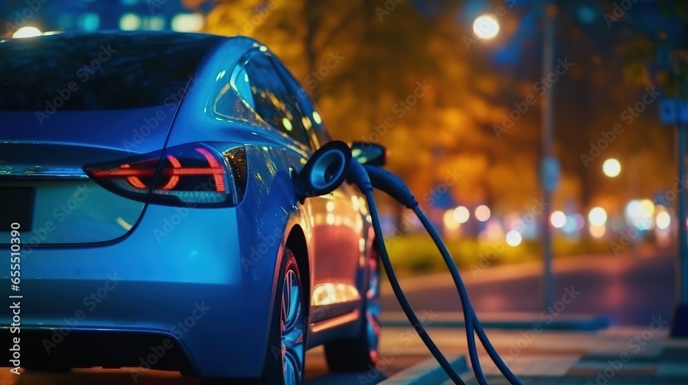 EV electronic vehicle electric hybrid car power charging station with ...