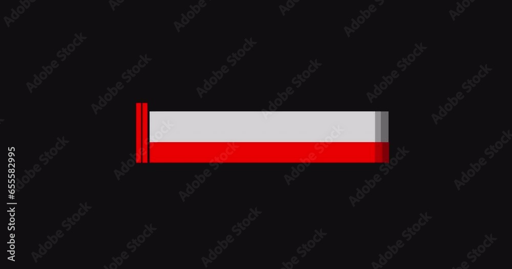 Vidéo Stock Colorful Lower Third animation in 4k - Alpha Channel. Moving left to right animated ...