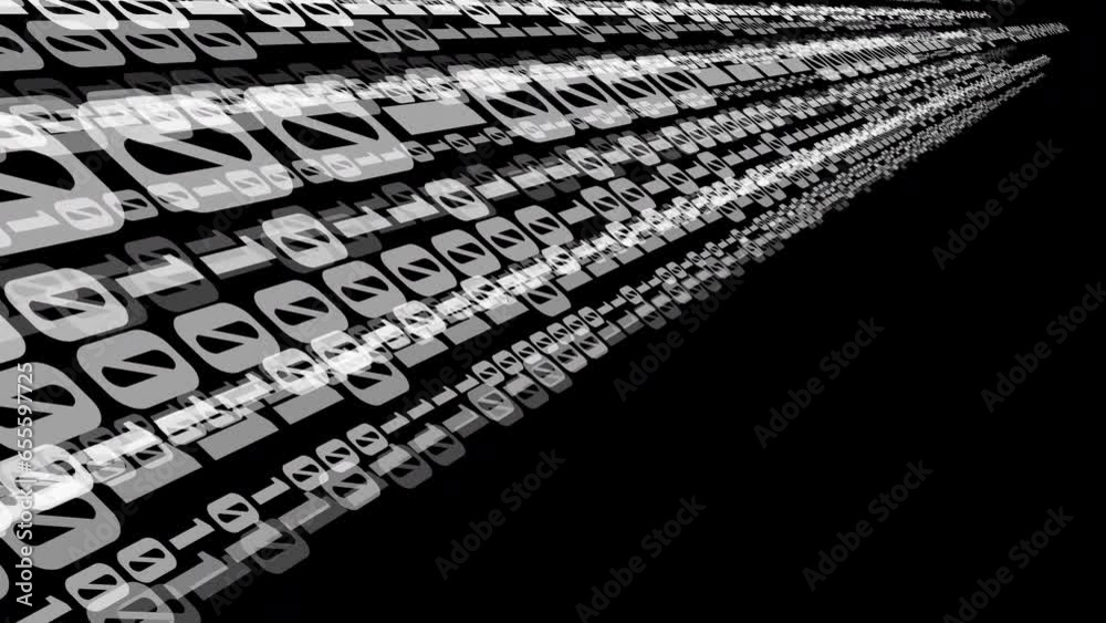 Binary animation brings the world of cyber space and digital ...