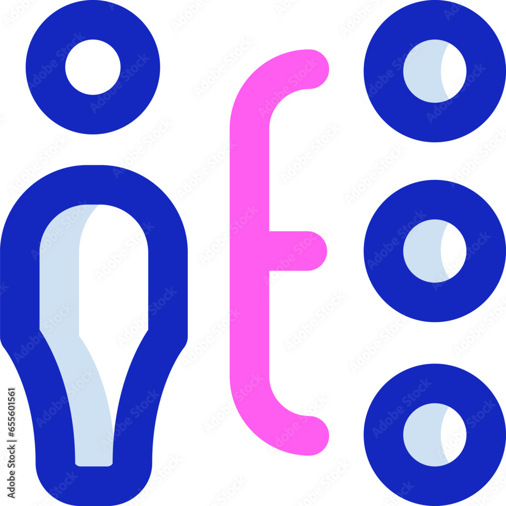 Branching Icon, Tree structure symbol, Divergence illustration ...