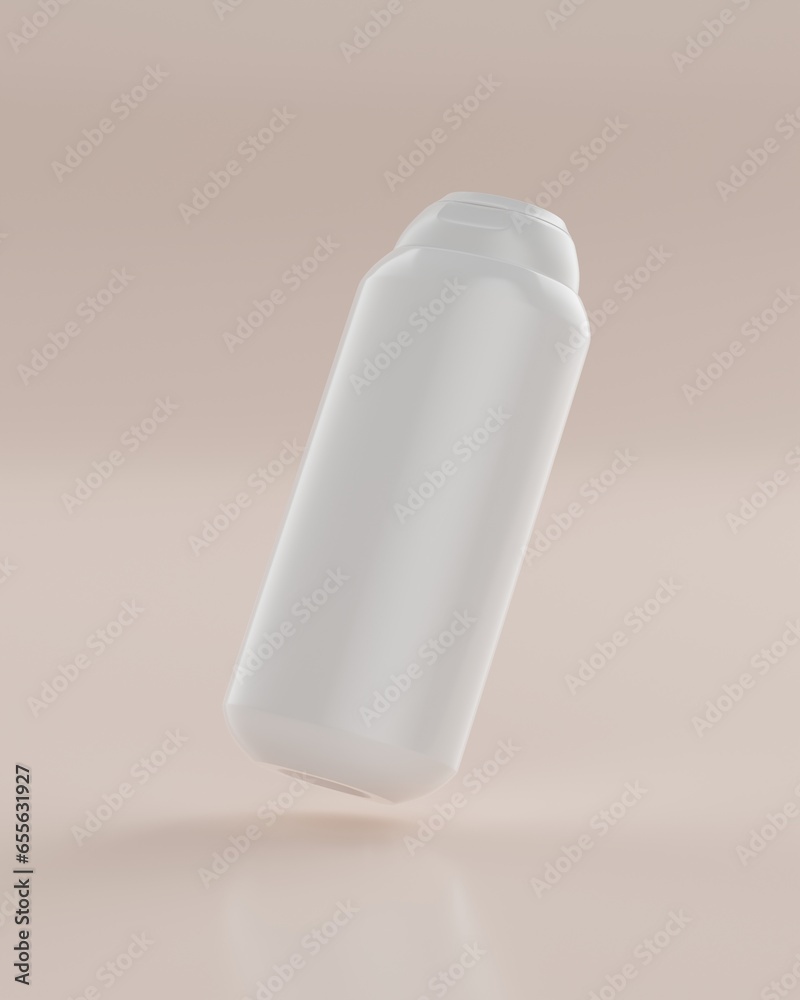 The plain white packaging fliptop bottle of a skincare soap and shampoo ...