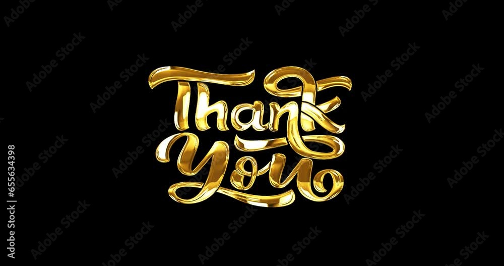 Thank you animation. Handwriting Animated in 6 clips with shiny effects ...
