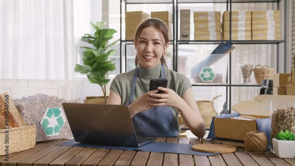 Save the planet earth Eco friendly box in net zero waste store asian seller digital retail ...