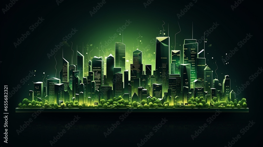 Modern green color neon background design Stock Illustration | Adobe Stock