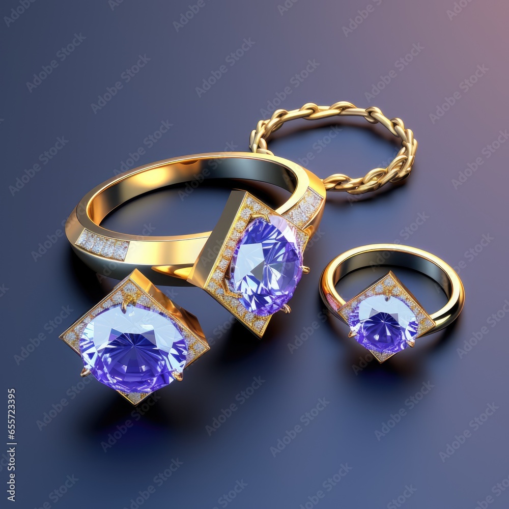 3d render graphics, 3d icons for web design jewelry ring diamond, icons ...