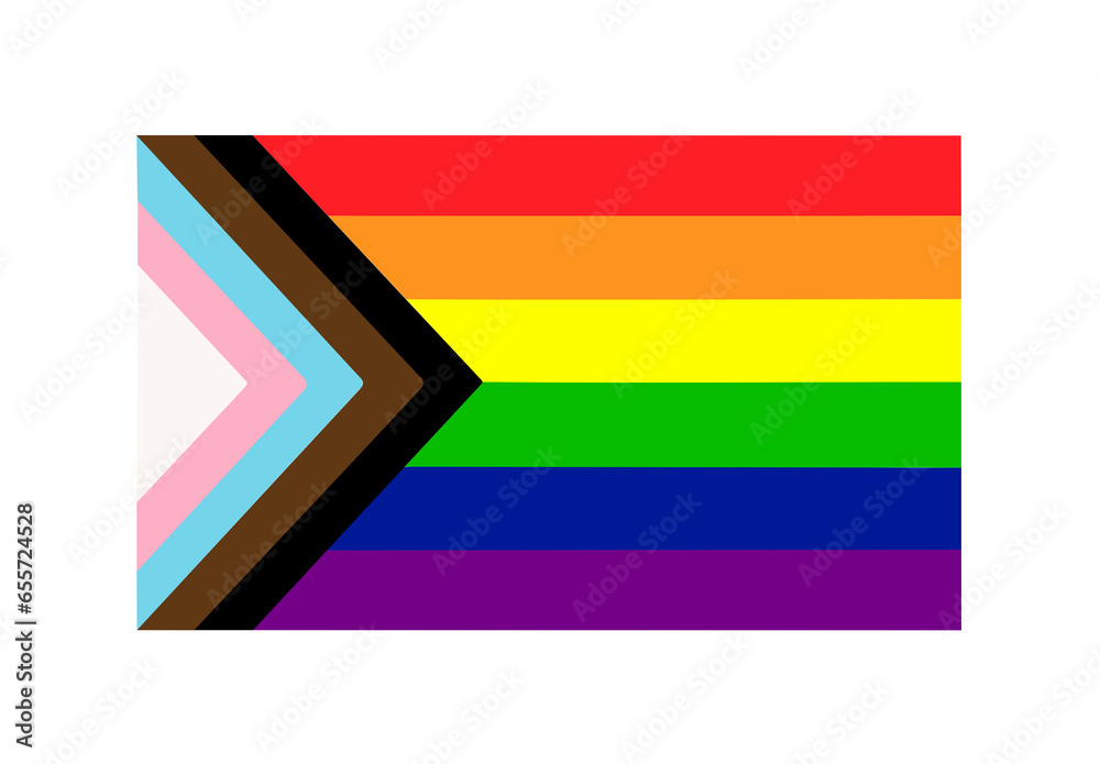 LGBT History month October 2023 pride flag design Stock Photo | Adobe Stock