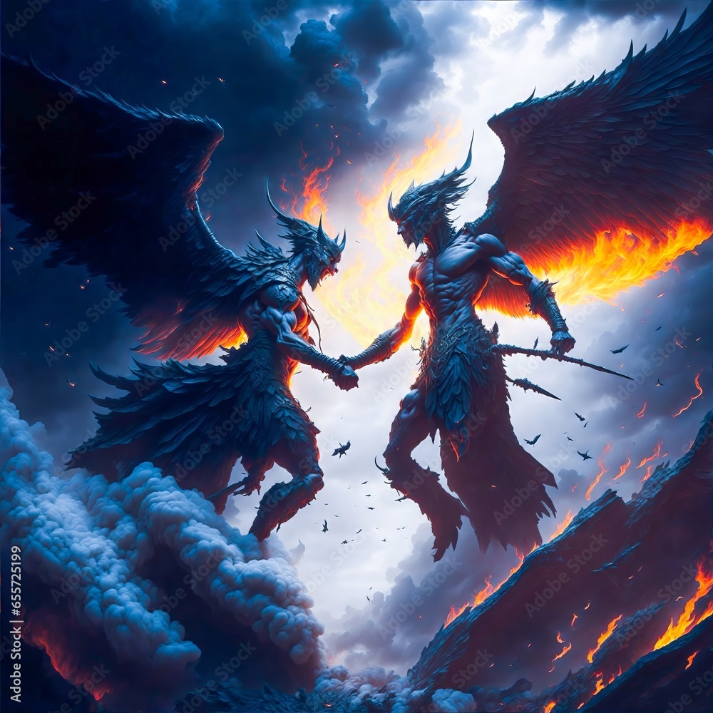 Clash of Demons from Hell. War of the Underworld. Fallen Angels. War of ...