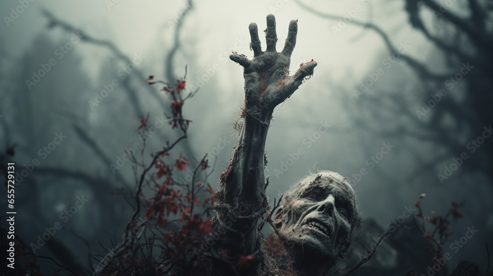 Creeping Resurgence: Zombie Hands Break Free, Generative AI Stock ...