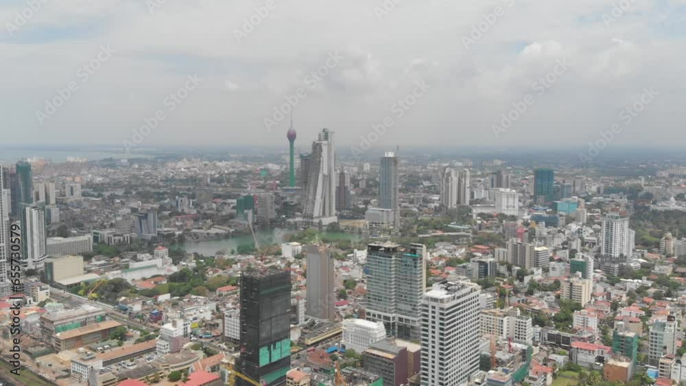 Vidéo Stock The capital of Sri Lanka, the city of Colombo. Shooting ...