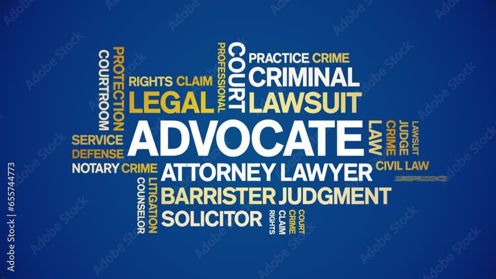 Advocate animated tag word cloud;text design animation kinetic ...