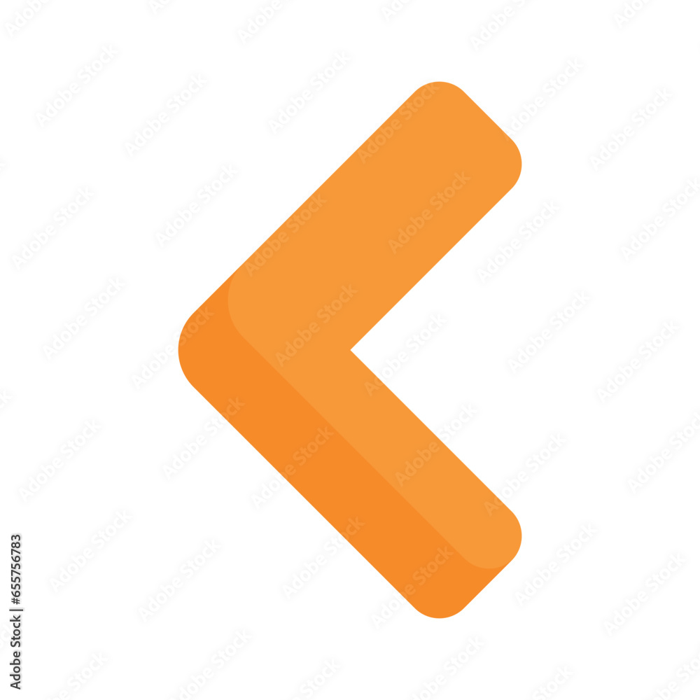 Go back arrow button vector isolated on white background Stock Vector ...