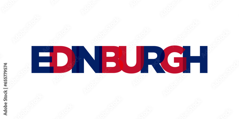 Edinburgh city in the United Kingdom design features a geometric style ...