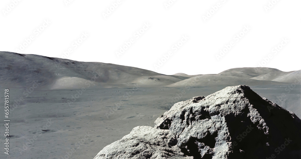 Moon surface on a transparent background. Elements of this image ...
