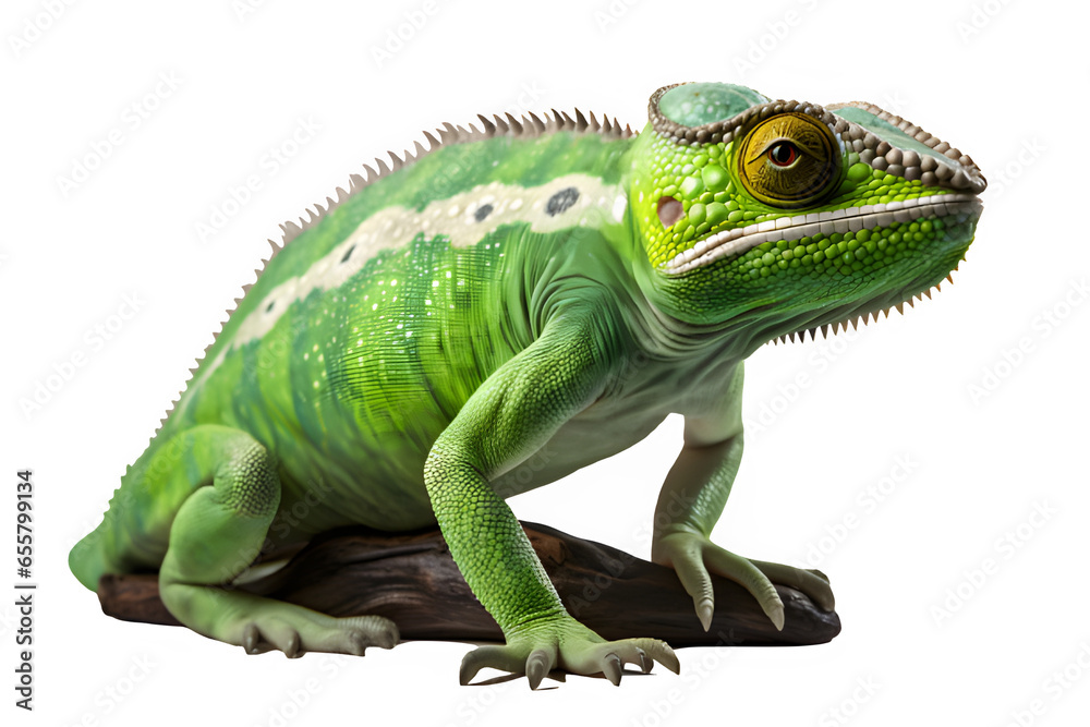 green chameleon isolated on transparent background ,green reptile png ...