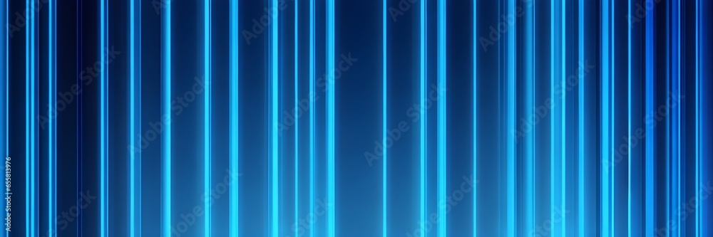 Blue striped background. Blue vertical neon stripes seamless banner ...