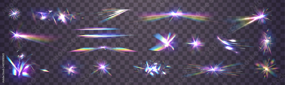 Light effect of rainbow retro film for use over photos as an overlay or ...