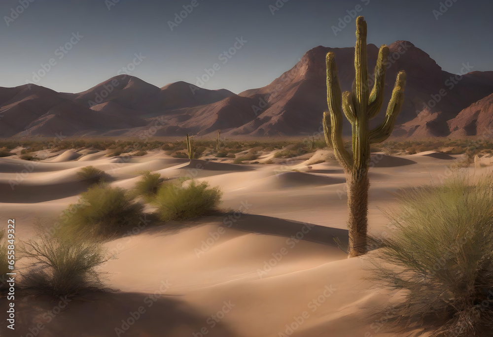Desert. Landscape. Arid. Sand Dunes. Barren. Wilderness. Dry Terrain ...