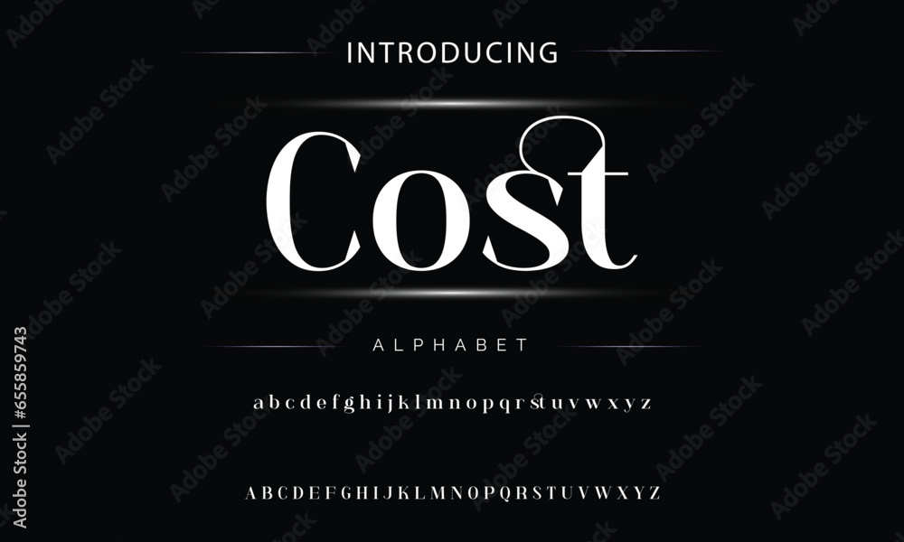 Cost luxury elegant typography vintage serif font wedding invitation ...