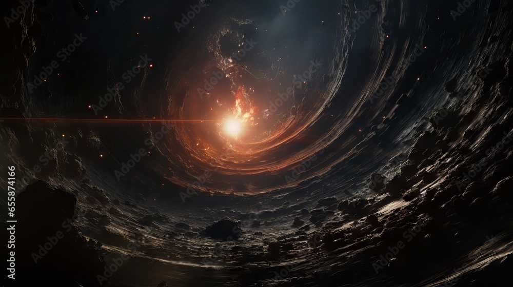 Spectacular view of a cosmic jet from a supermassive black hole in a ...