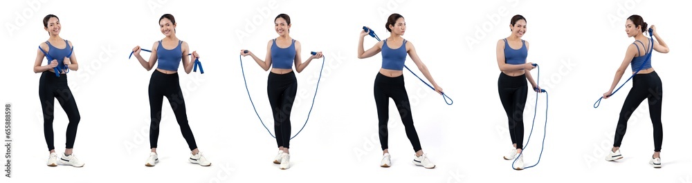 Collection of body workout training with exercise posture for athletic ...