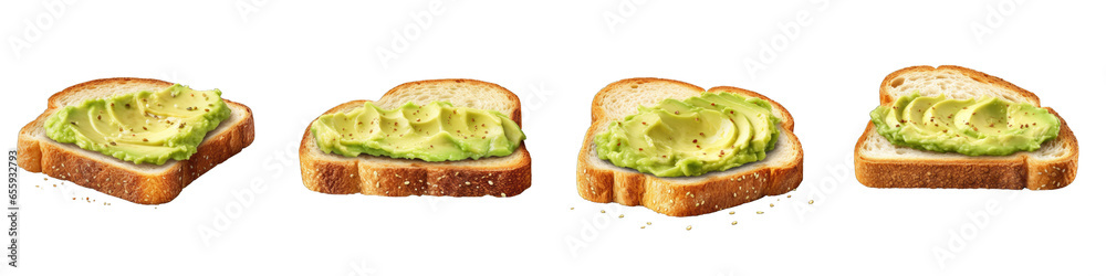 Avocado Toast clipart collection, vector, icons isolated on transparent ...