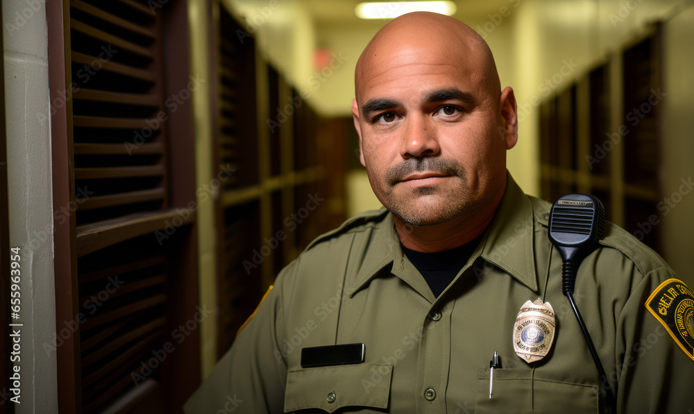 Team of Correctional Officers and Jailer Ensuring Law and Order in ...