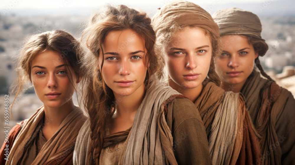 The four Prophetess daughters of Philip in the Bible Generative AI ...