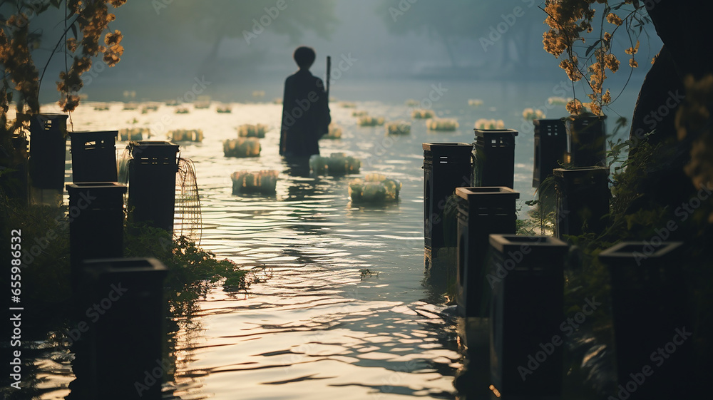 Beautiful end of life celebration atmospheric funeral ceremony in ...