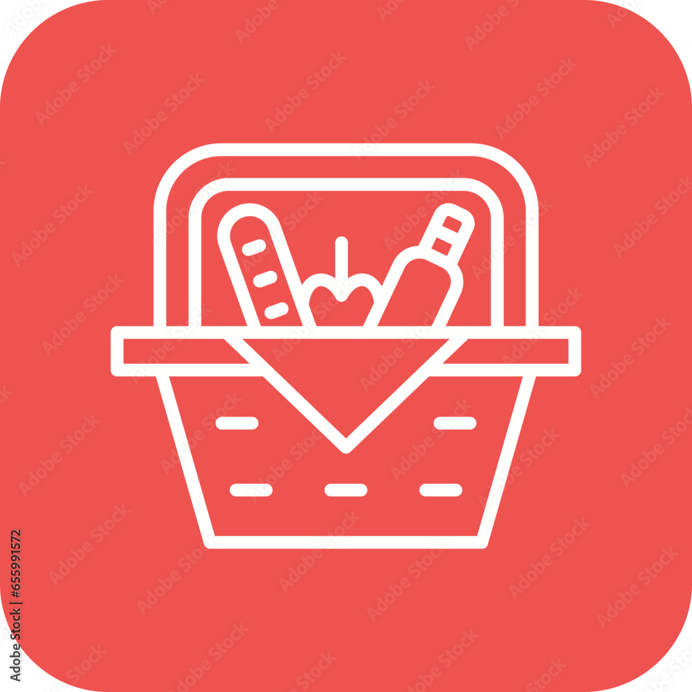 Picnic Icon Stock Vector | Adobe Stock