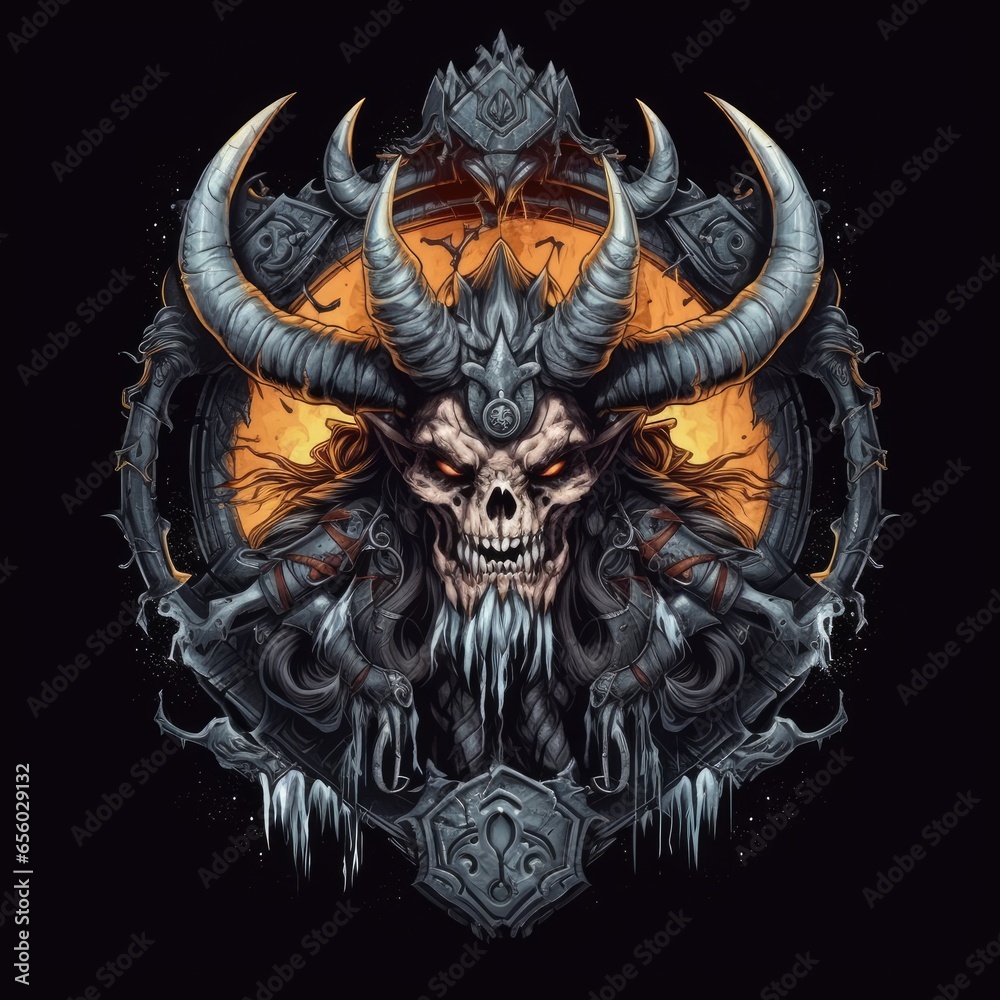 death reaper evil tshirt design mockup printable cover tattoo isolated ...