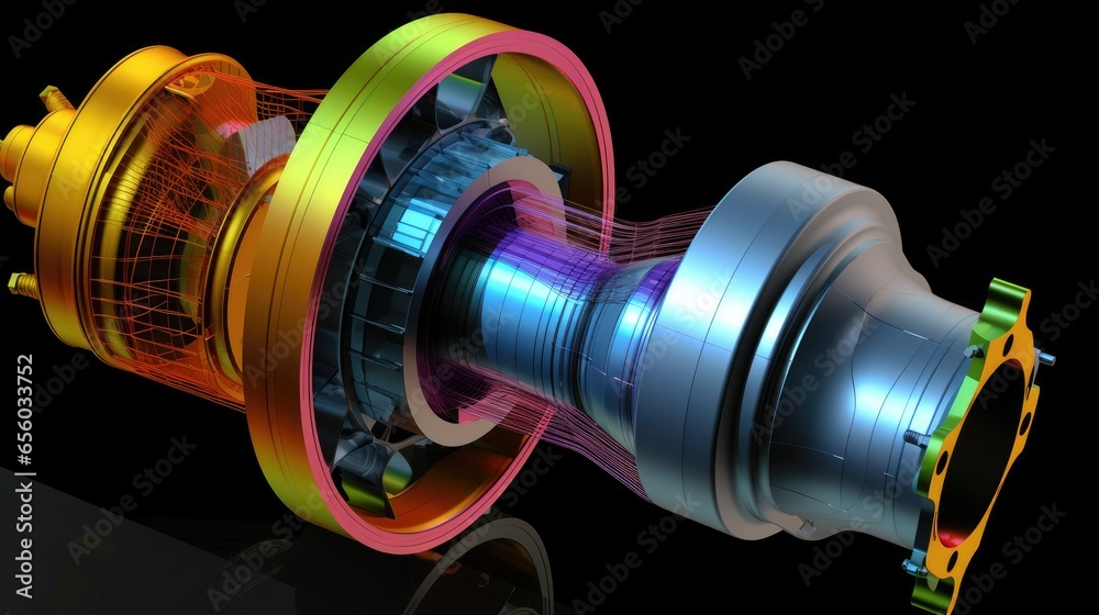 finite element analysis of 3d cad rendering to test strengths and weak ...