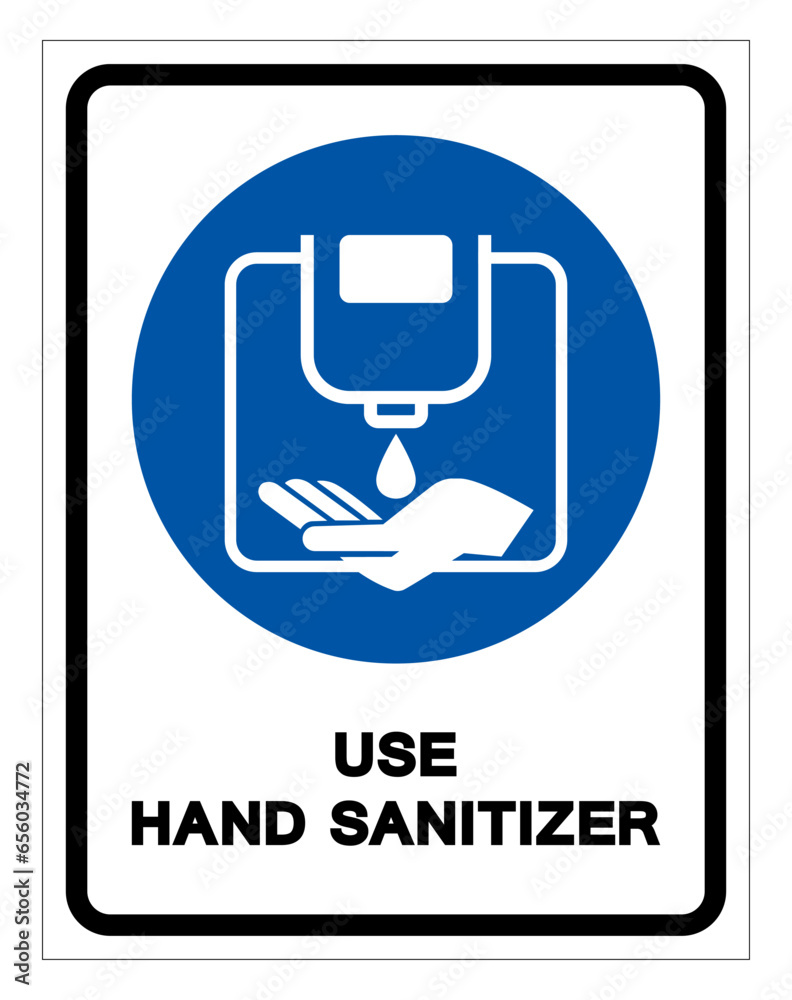 Please Use Hand Sanitizer Befor Entering Symbol Sign ,Vector ...