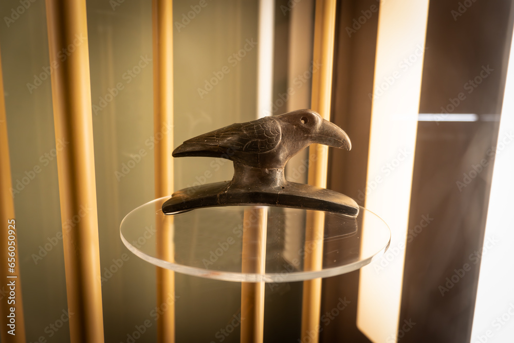 A Raven Effigy Pipe Unearthed At Mound City Group Site Of Hopewell