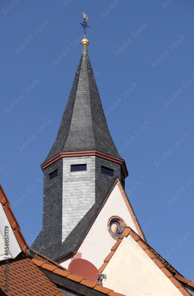 Kirche in Schaafheim-Mosbach Stock Photo | Adobe Stock