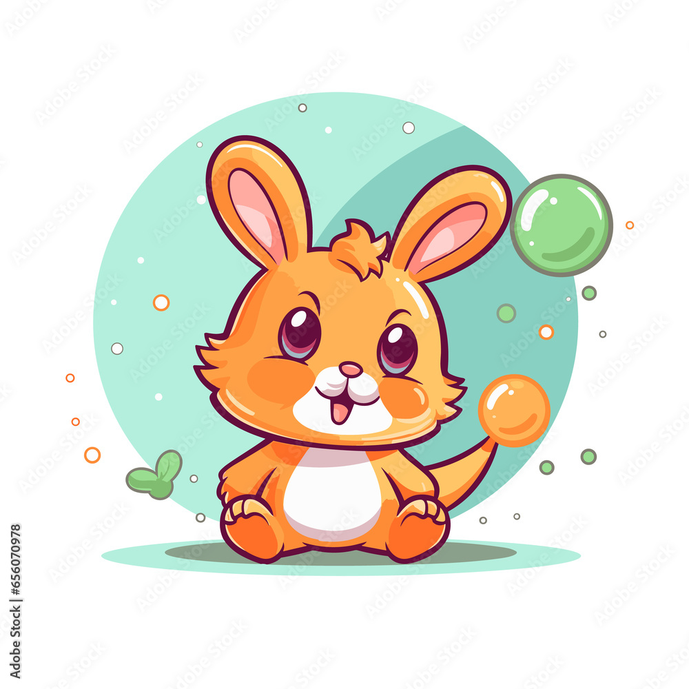 Rabbit blowing carrot bubble cartoon , Illustration, Cartoon PNG Stock ...