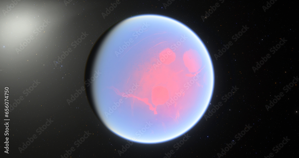 Kepler Planet 100 c - Kepler-100 c is one of the exoplanets orbiting the sun Kepler-100 in the ...