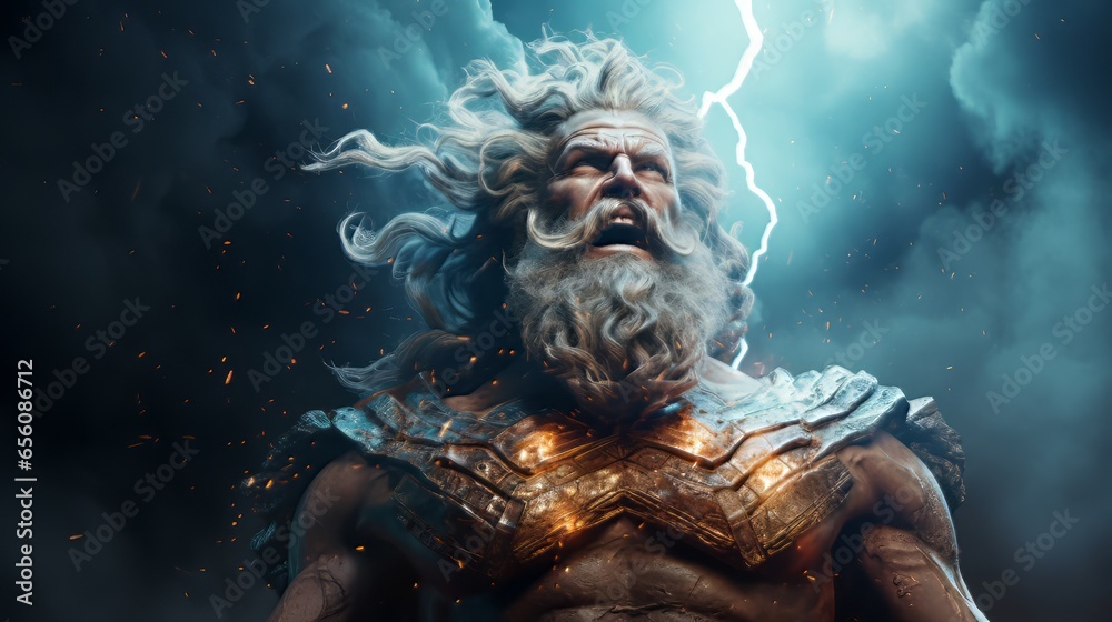 Jupiter - The roman god of sky and thunder.generative ai Stock ...