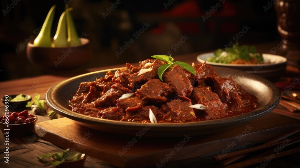 The Beef Rendang photograph takes you on a sensory journey, as the ...