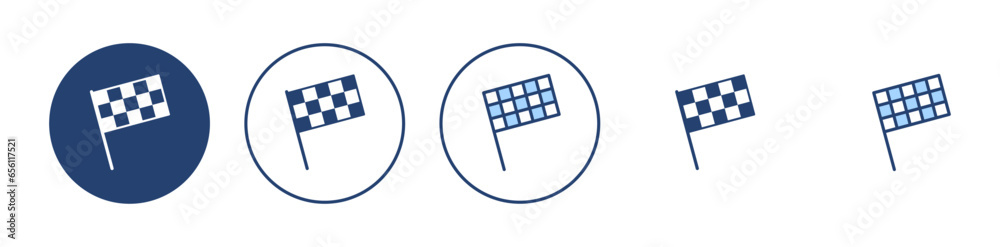 Racing flag icon vector. race flag sign and symbol.Checkered racing ...