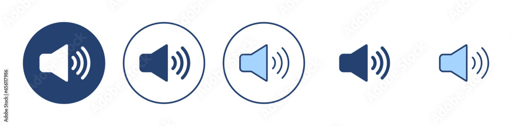 Speaker icon vector. volume sign and symbol. loudspeaker icon. sound ...