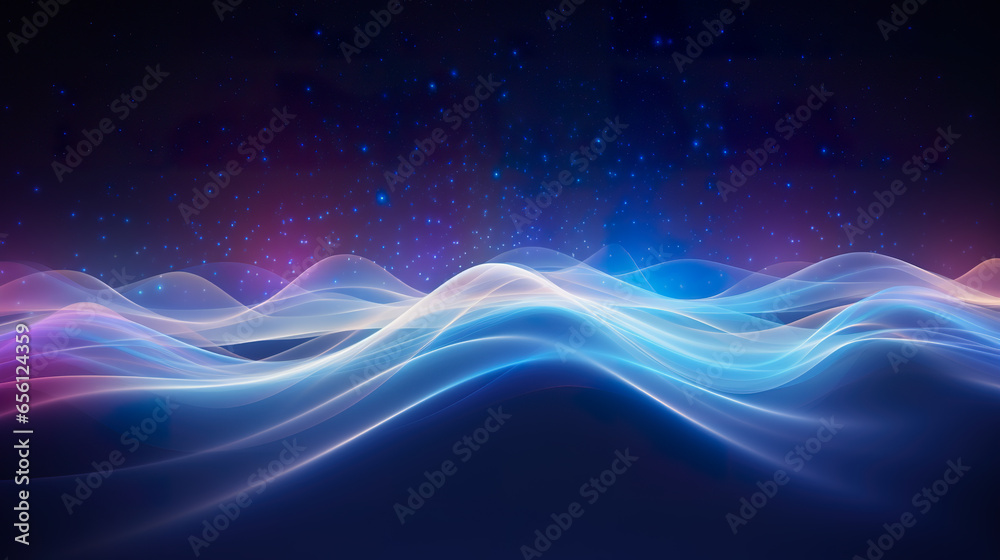 Abstract blue background, Blue abstract Swirl waves, sound waves on ...