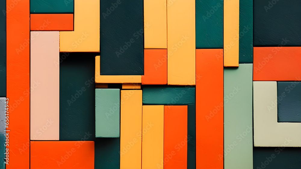 Colorful patterns in Bauhaus art style. Vibrant Geometric Designs ...